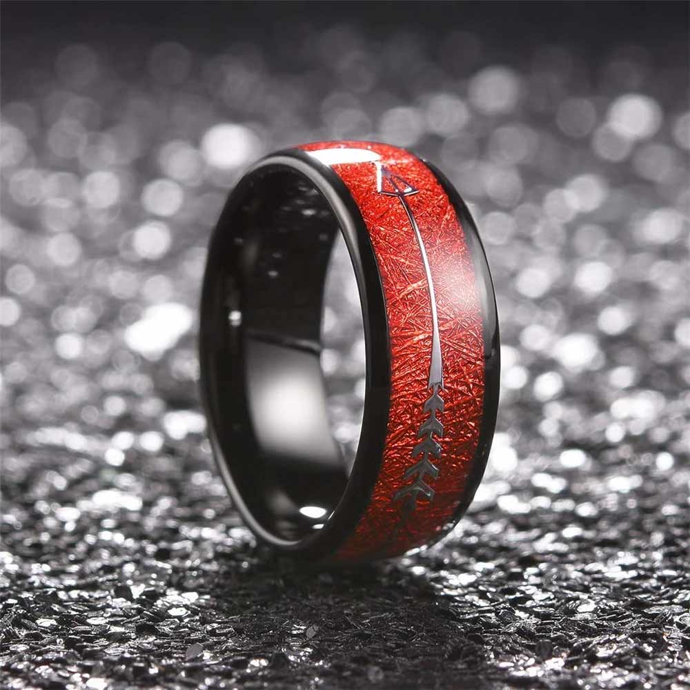 Arrow's Flight Red Opal Ring
